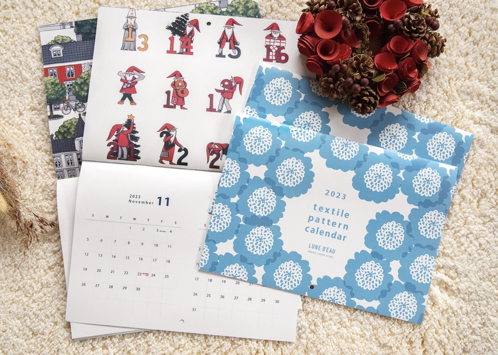 今年もLUNE D’EAUオリジナルカレンダーをプレゼント♪｜北欧生地【ルネ・デュー／Lune D'eau】
