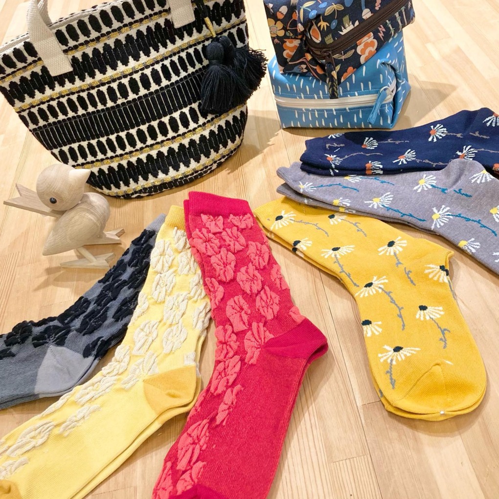 罹新作ソックス入荷です罹北欧生地と雑貨LUNE D’EAU【近鉄あべのハルカス店】｜北欧生地【ルネ・デュー／Lune D'eau】